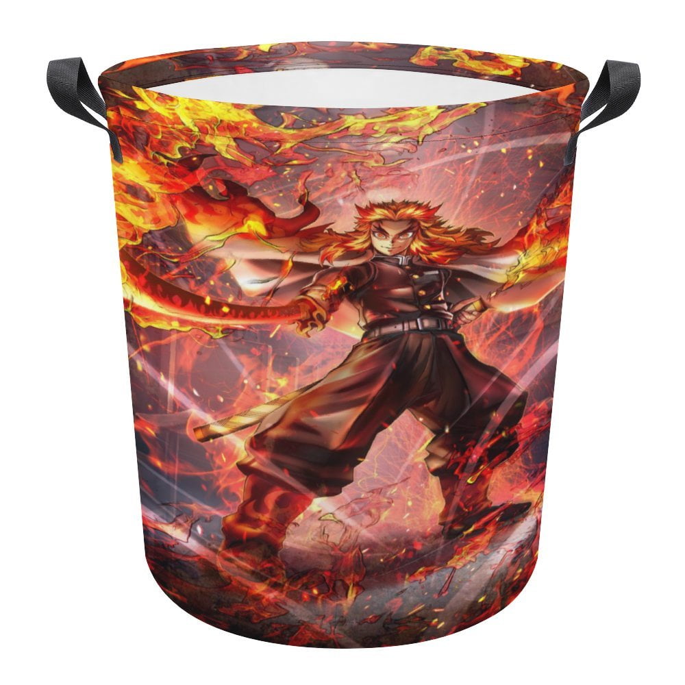 Anime Demon Slayer Kimetsu No Yaiba Large Laundry Hamper Basket Durable ...
