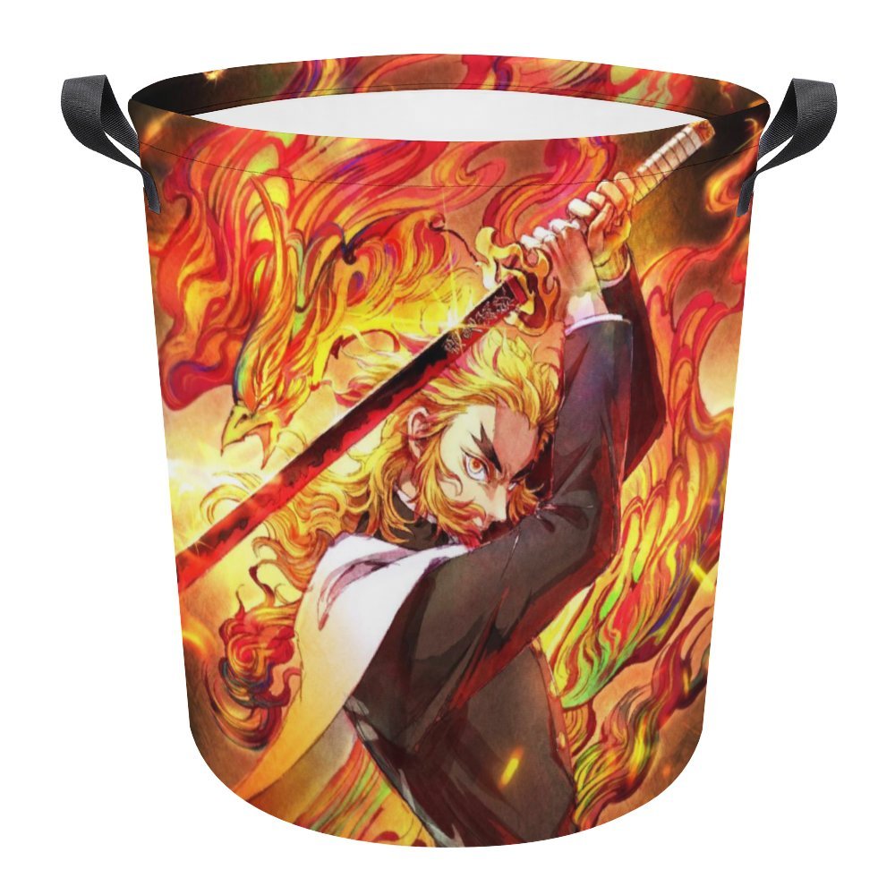 Anime Demon Slayer Kimetsu No Yaiba Large Laundry Hamper Basket Durable ...
