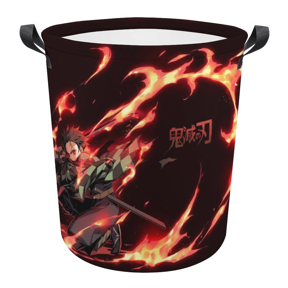 Anime Demon Slayer Kimetsu No Yaiba Large Laundry Hamper Basket Durable ...