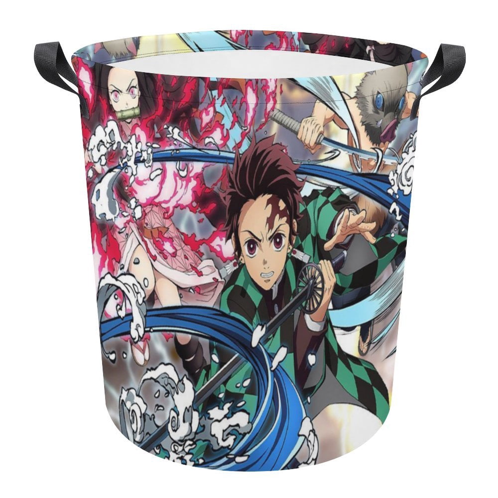 Anime Demon Slayer Kimetsu No Yaiba Large Laundry Hamper Basket Durable ...