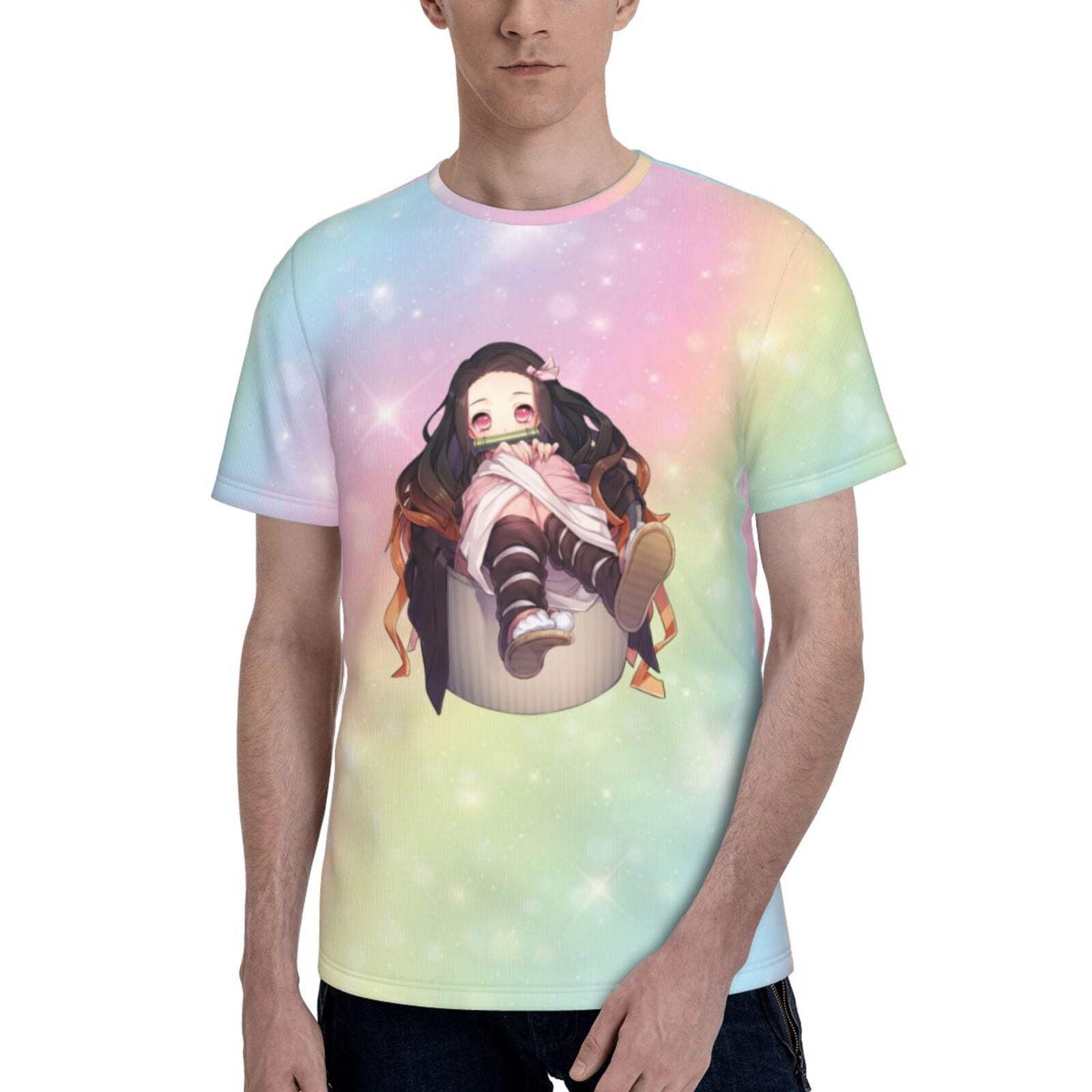 Anime Demon Slayer Kimetsu No Yaiba Men'S Fashion T-Shirt, Aldult Short ...