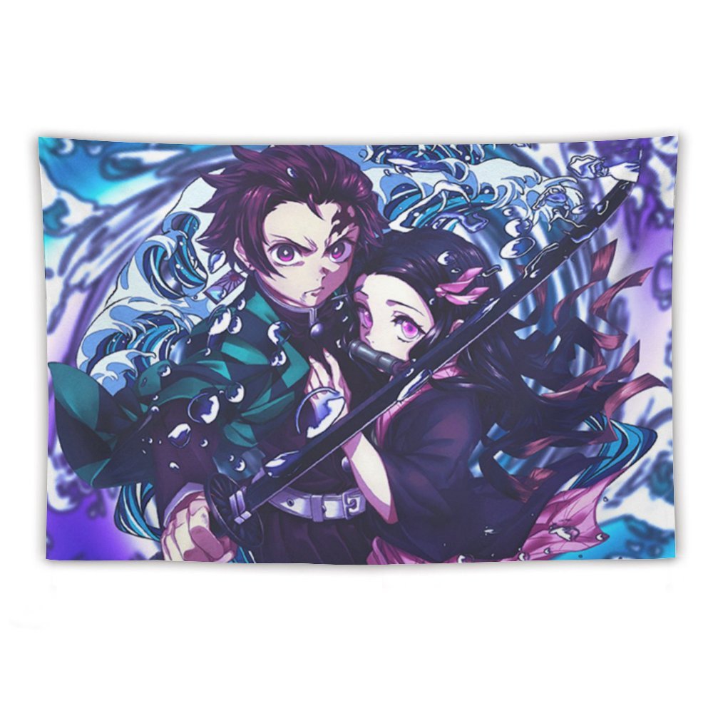 Anime Demon Slayer Kimetsu No Yaiba Tapestry, Wall Art Hanging Decor ...
