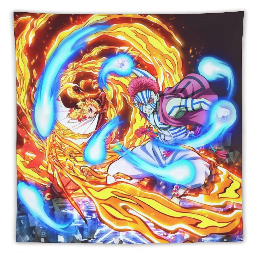 Anime Demon Slayer Kimetsu No Yaiba Tapestry, Wall Art Hanging Decor ...