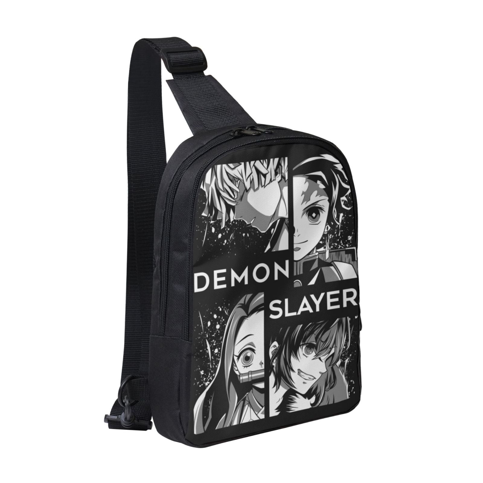 Anime Demon Slayer Kimetsu No Yaiba Double-Layer Crossbody Chest Bag ...