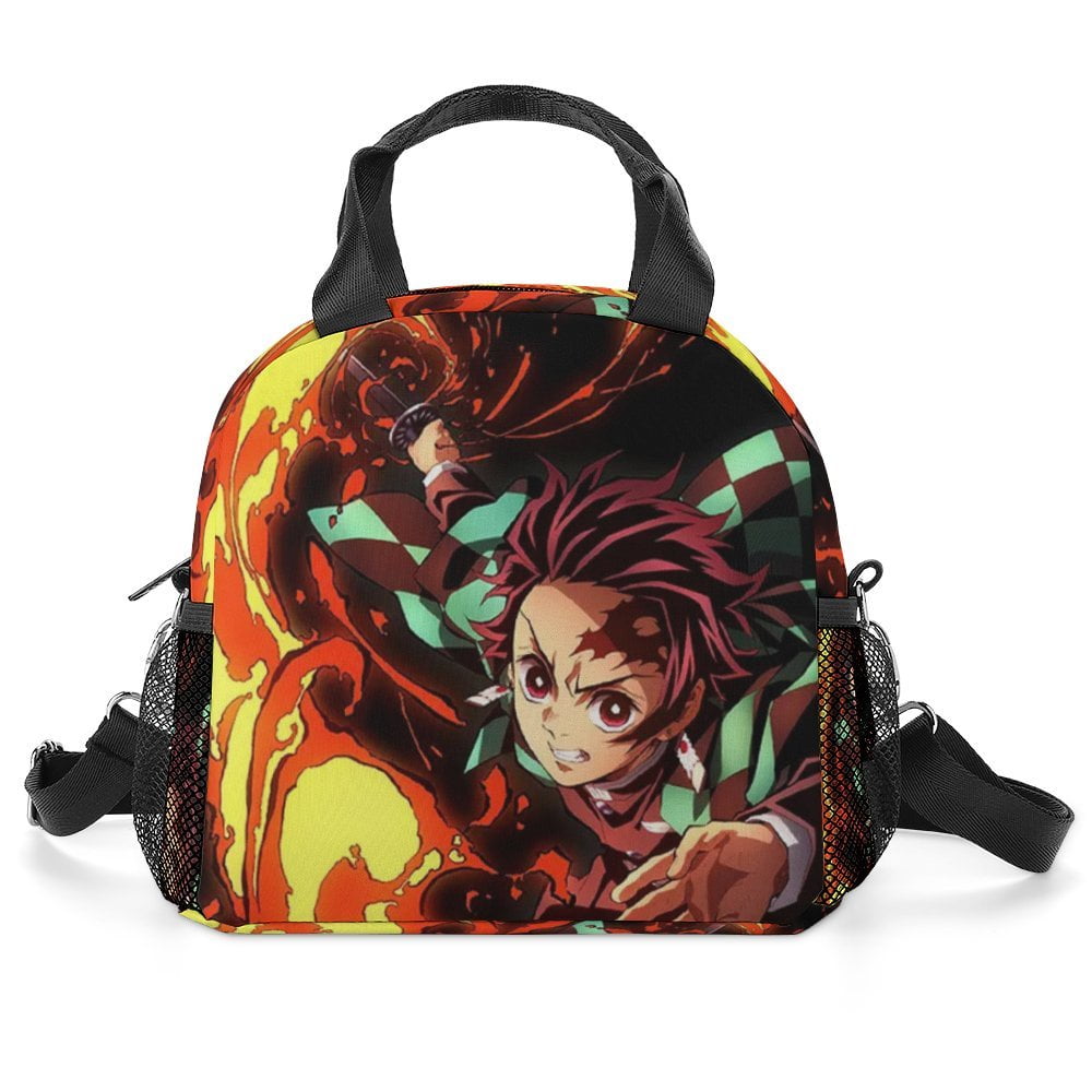 Anime Demon Slayer Kimetsu No Yaiba Lunch Bag, Insulated Lunch Box with ...