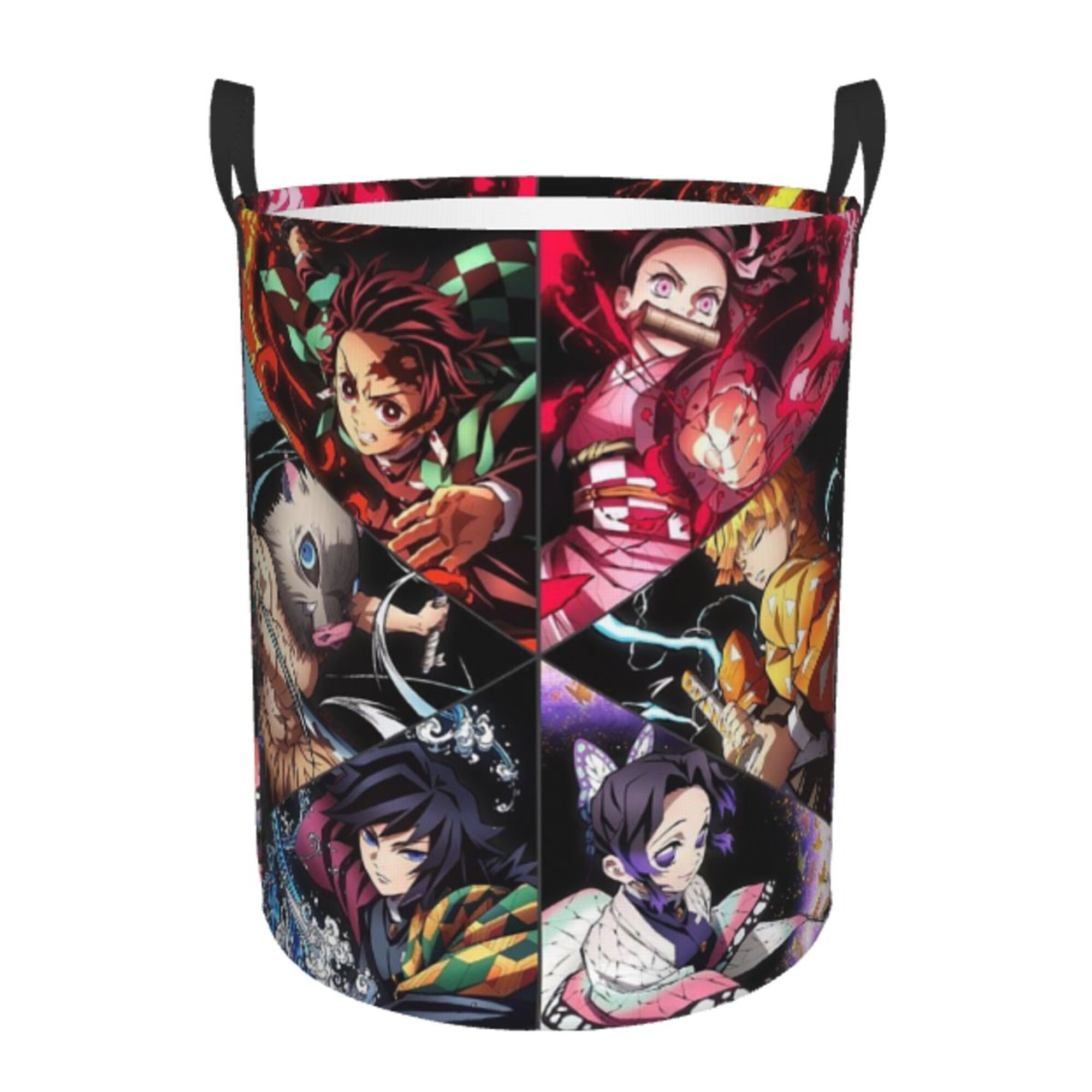 Anime Demon Slayer Laundry Basket With Handle Waterproof Laundry Basket ...