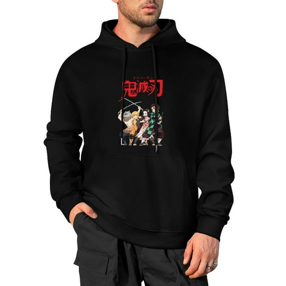 Anime Demon Slayer Logo Cotton Hoodie,Unisex Adult Fashion Hooded ...