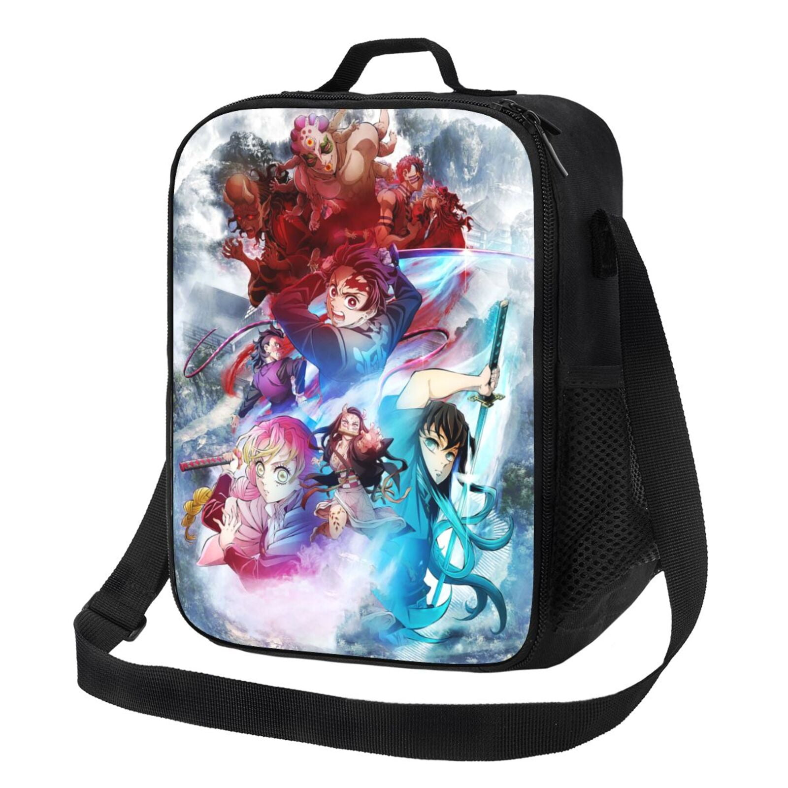 Anime Demon Slayer Lunch Box Reusable Lunch Bag Insulated Portable Tote ...