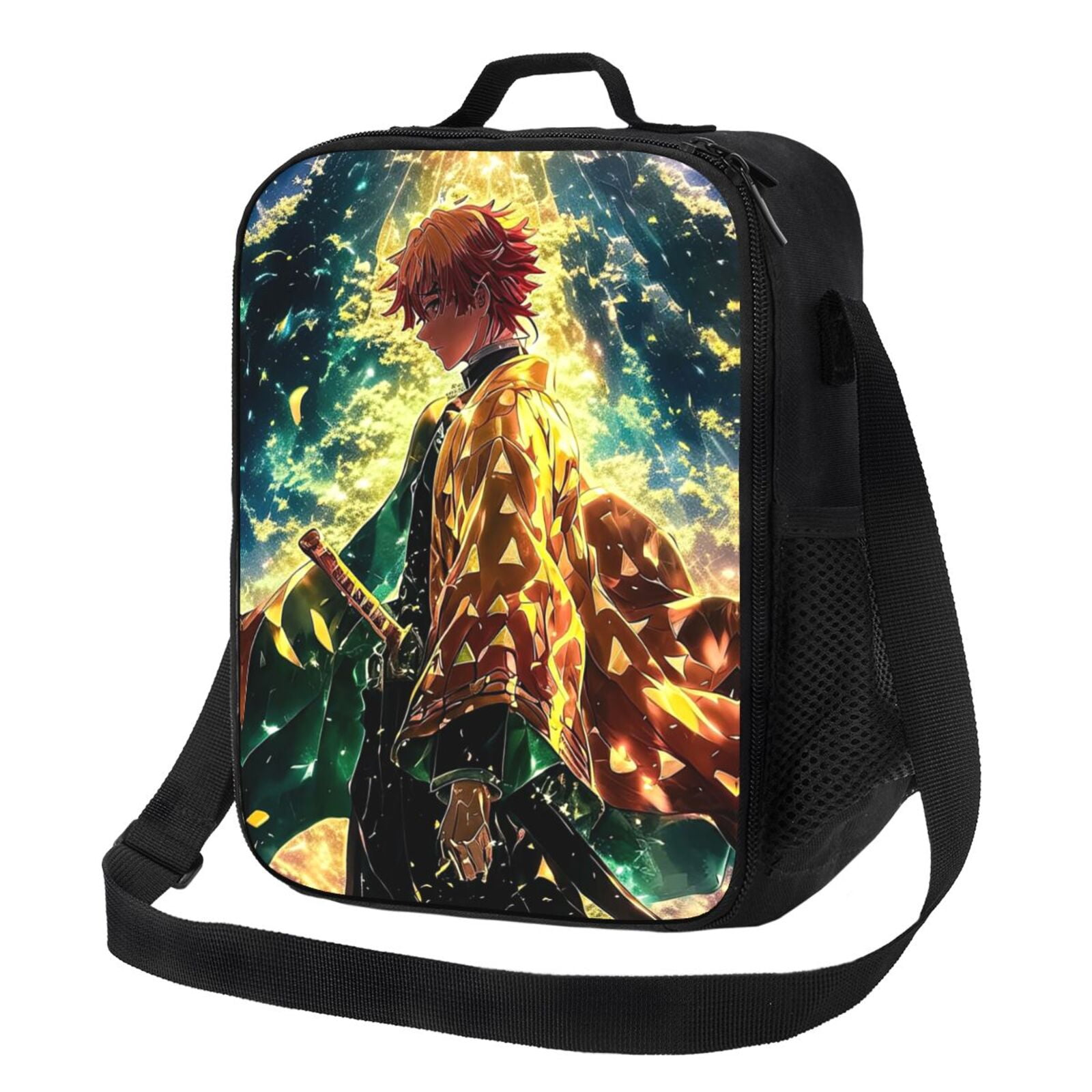 Anime Demon Slayer Lunch Box Reusable Lunch Bag Insulated Portable Tote ...
