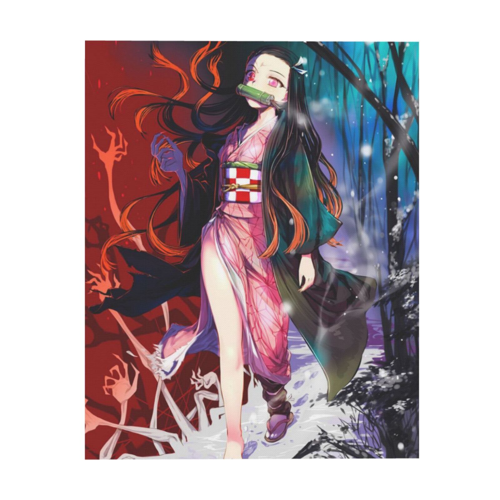 Anime Demon Slayer Nezuko Canvas Decorative Poster Art Picture Painting ...