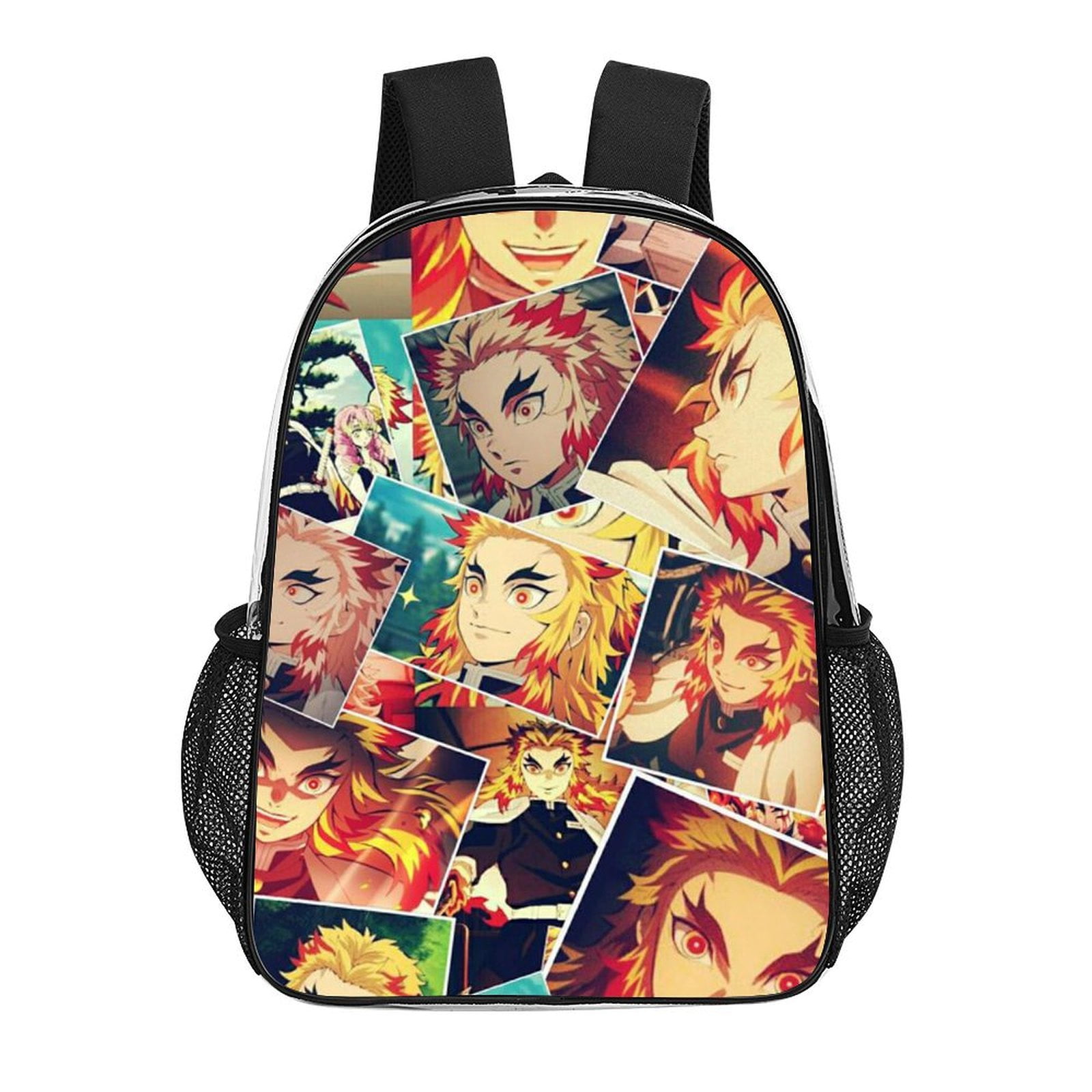 Anime Demon Slayer Rengoku Clear Backpack Large Capacity Laptop Daypack ...