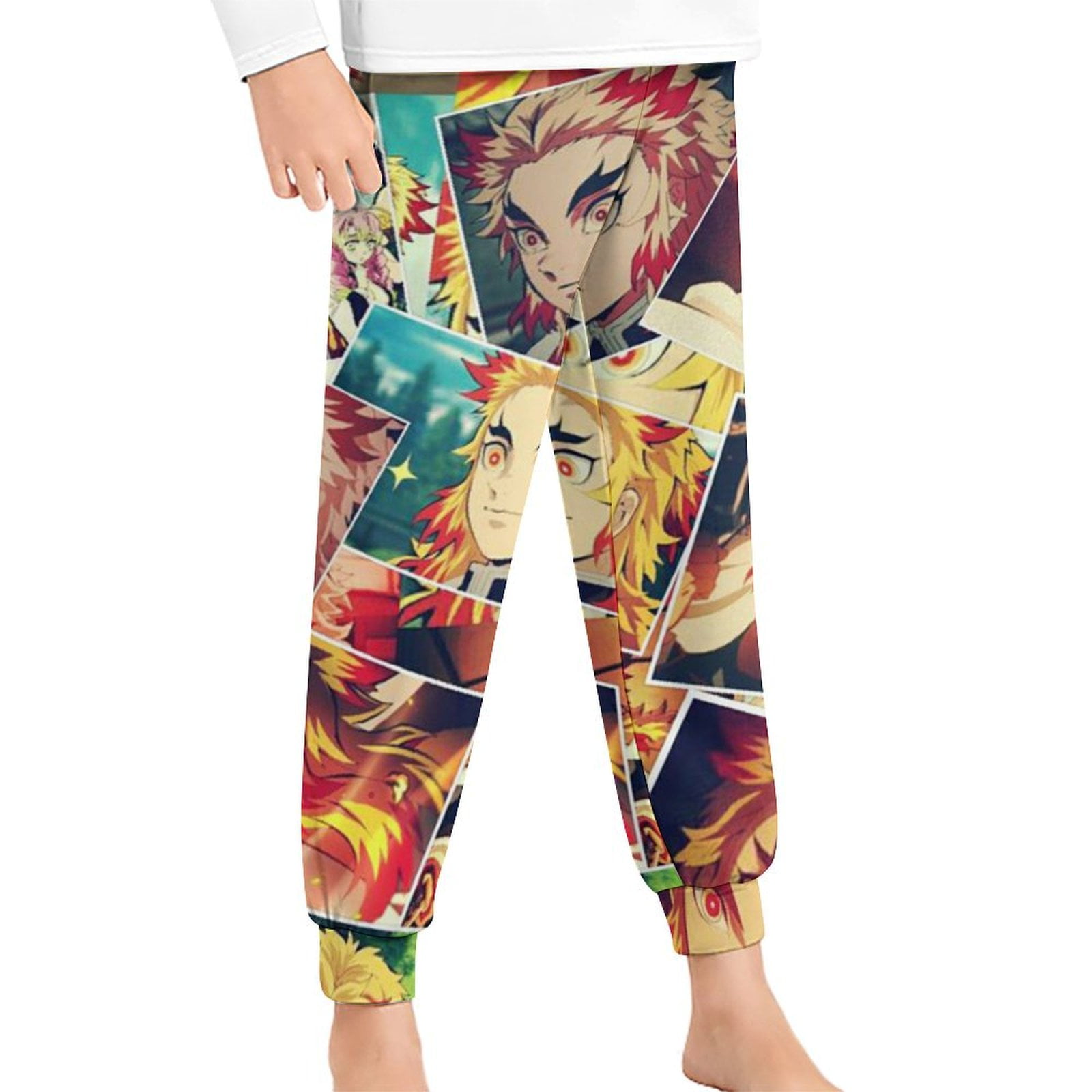 Anime Demon Slayer Rengoku Kid's Pajamas Sleep Bottoms Sleepwear Comfy ...