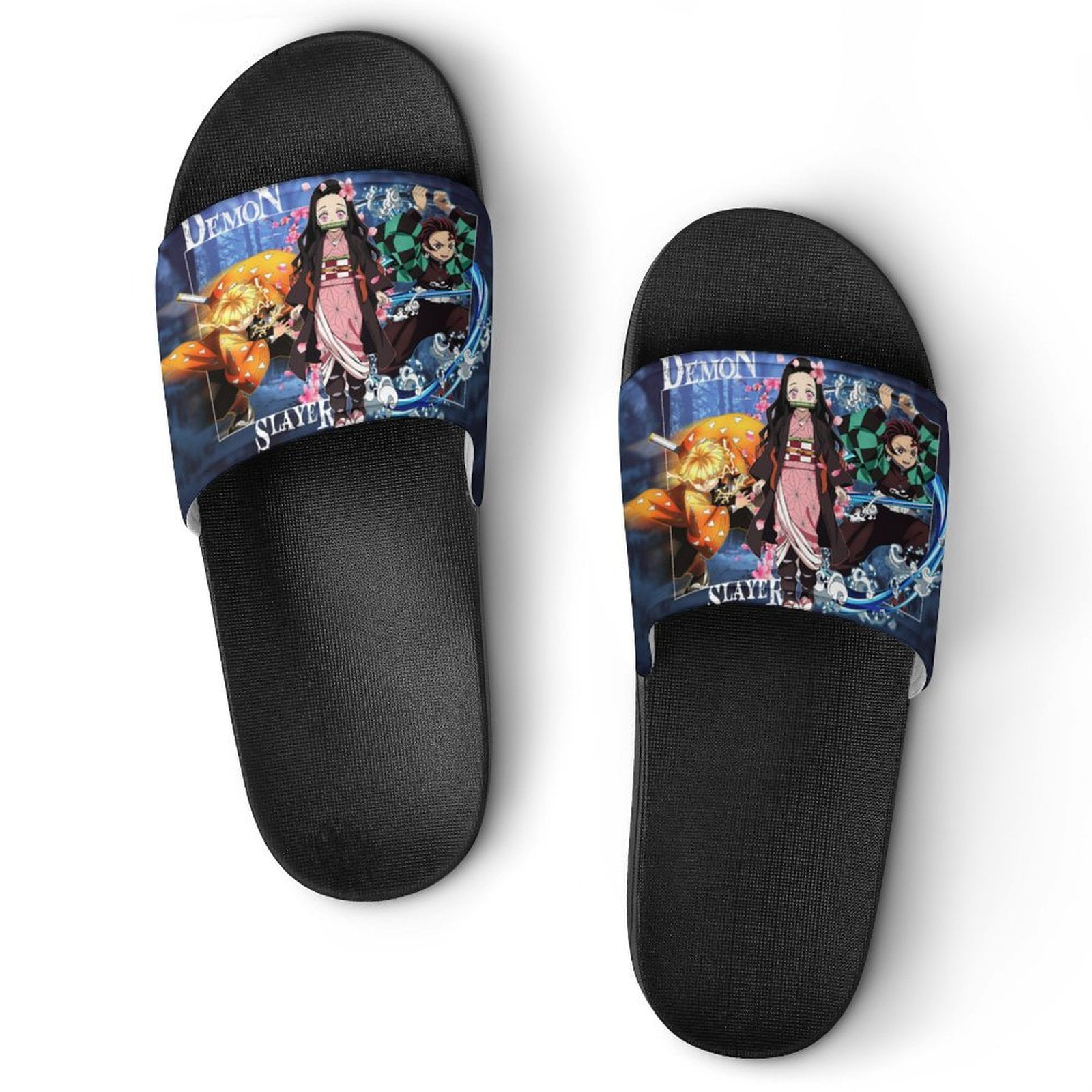 Anime Demon Slayer Slide Sandals for Women Men Pillow House Slippers ...