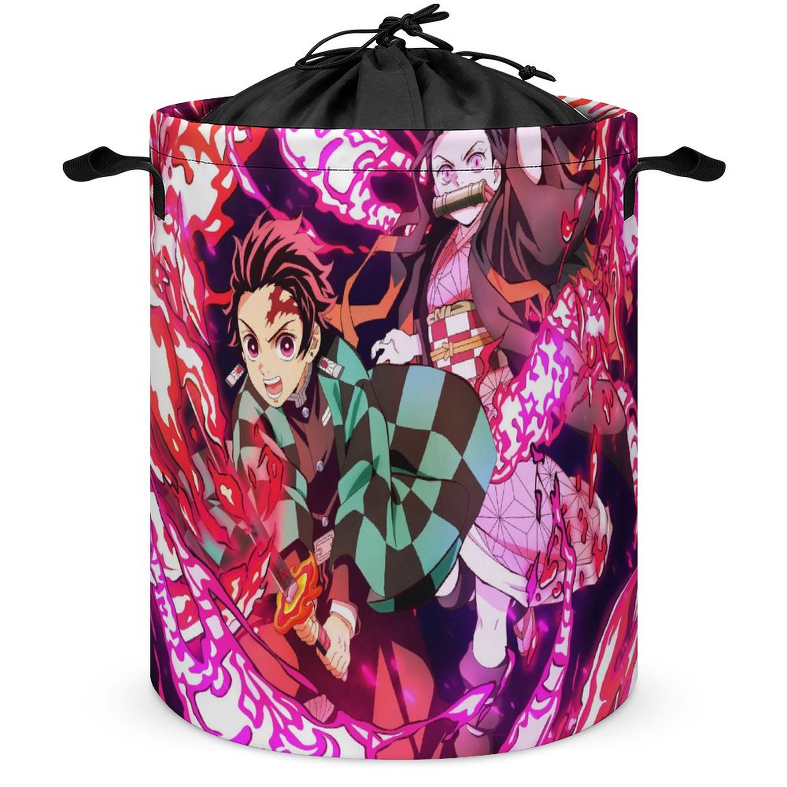 Anime Demon Slayer Tanjiro Nezuko Laundry Basket Foldable Collapsible ...