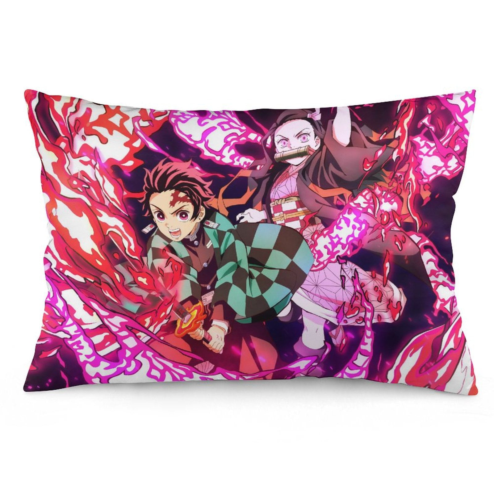 Anime Demon Slayer Tanjiro Nezuko Pillowcase Decoration Cushion Pillow ...