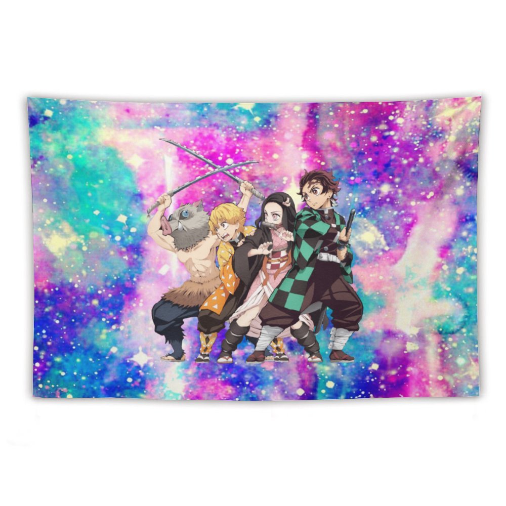 Anime Demon Slayer Tapestry 60x40 Inch Funny Flag Wall Hanging Window ...