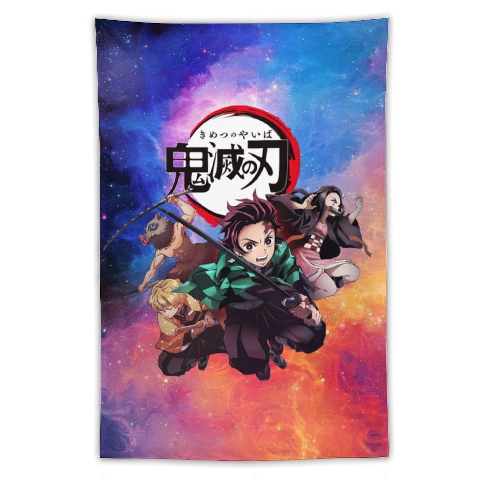 Anime Demon Slayer Tapestry 60x40 Inch Funny Flag Wall Hanging Window ...
