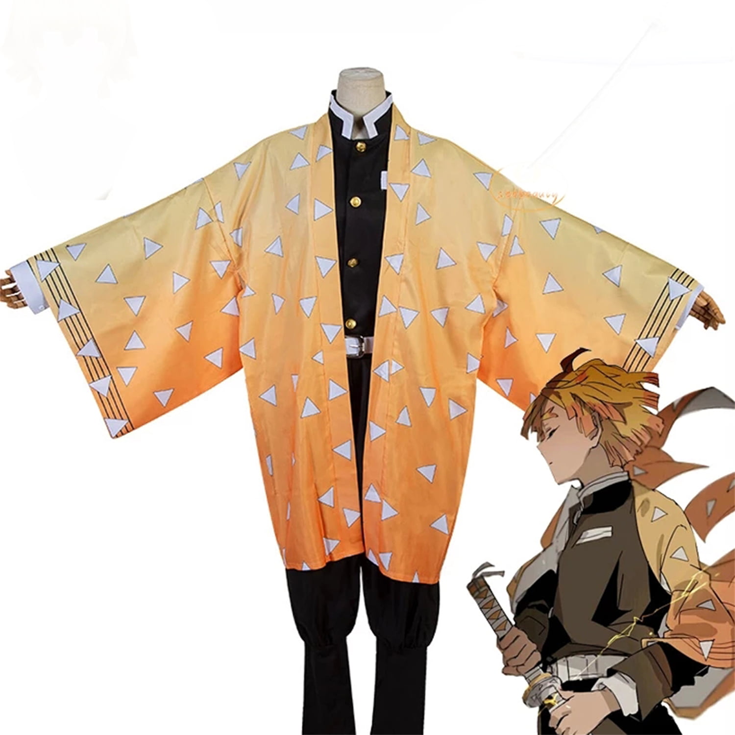 Zenitsu Agatsuma Cosplay Costume - Demon Slayer Philippines | Ubuy