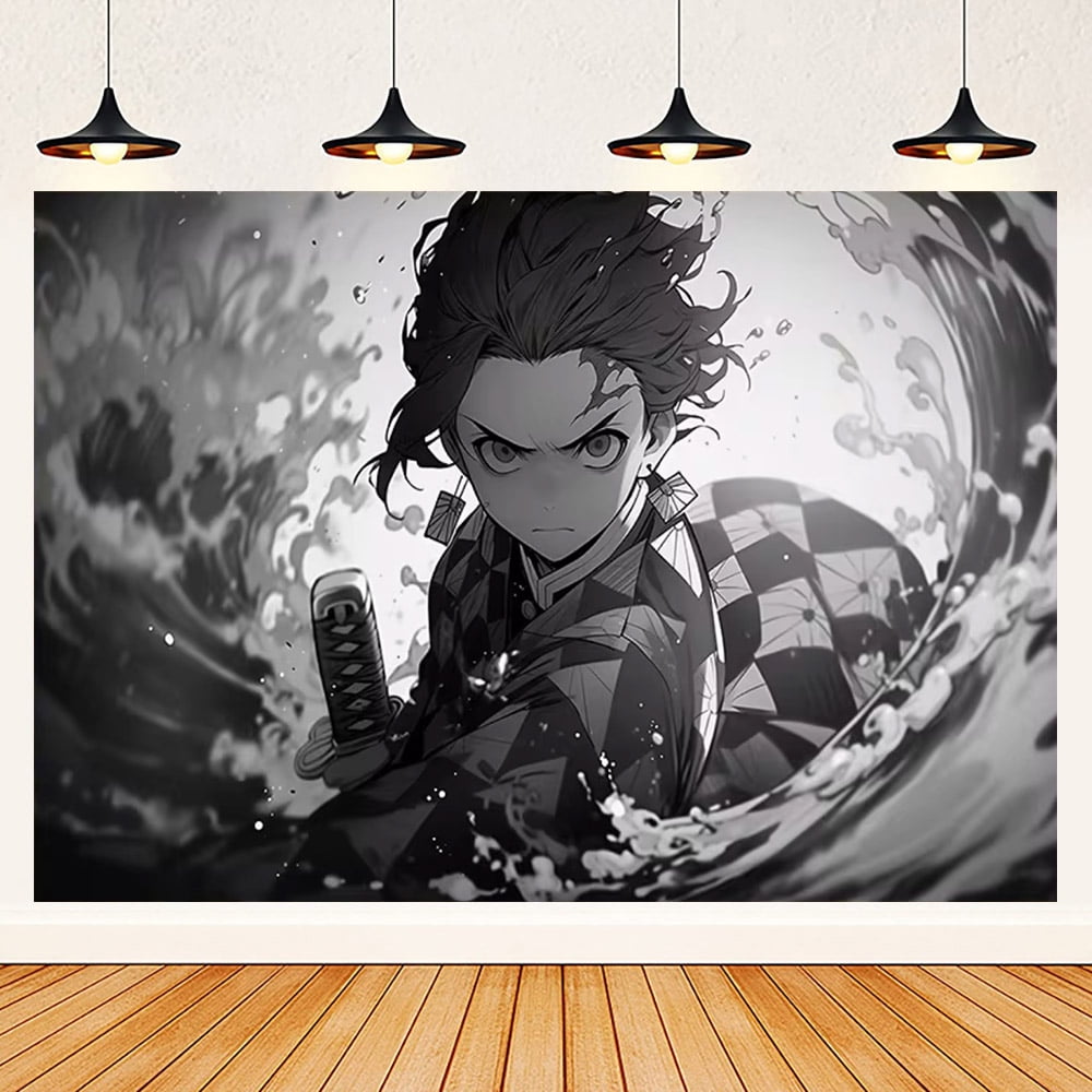 Anime Demon Slayers Theme Birthday Party Decoration Cartoon Characters ...