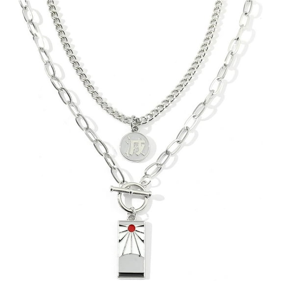 Anime Demon Tanjiro Pendant Necklace - Kimetsu Noyaiba Necklace Hip Hop ...