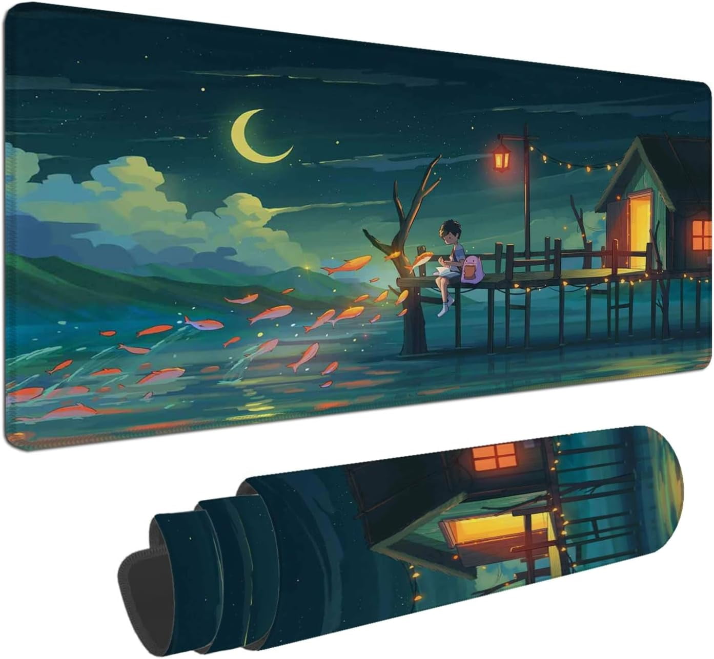 Anime Desk Mat Cute Kawaii Boy Mouse Pad Large Gaming Desk Pad,Extended ...