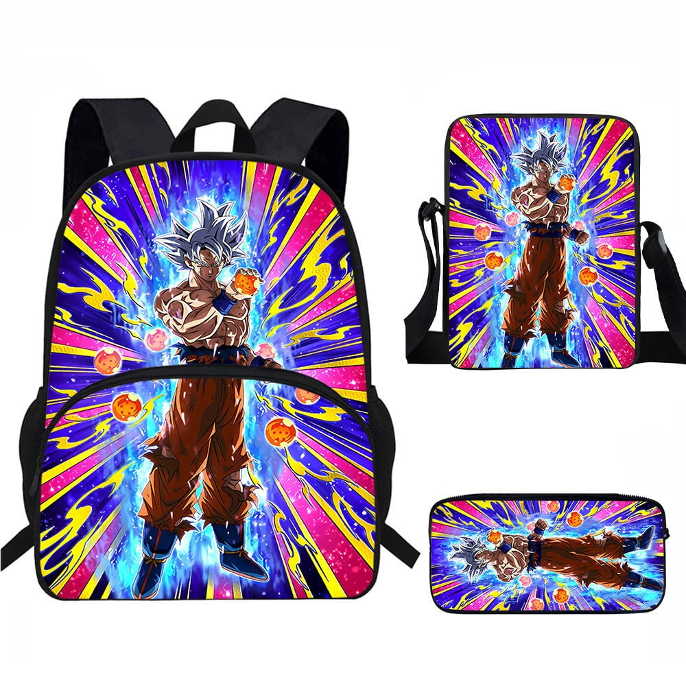 Anime Dragon Ball Backpack Unisex Teen Men Women Goku Set 3D Print ...