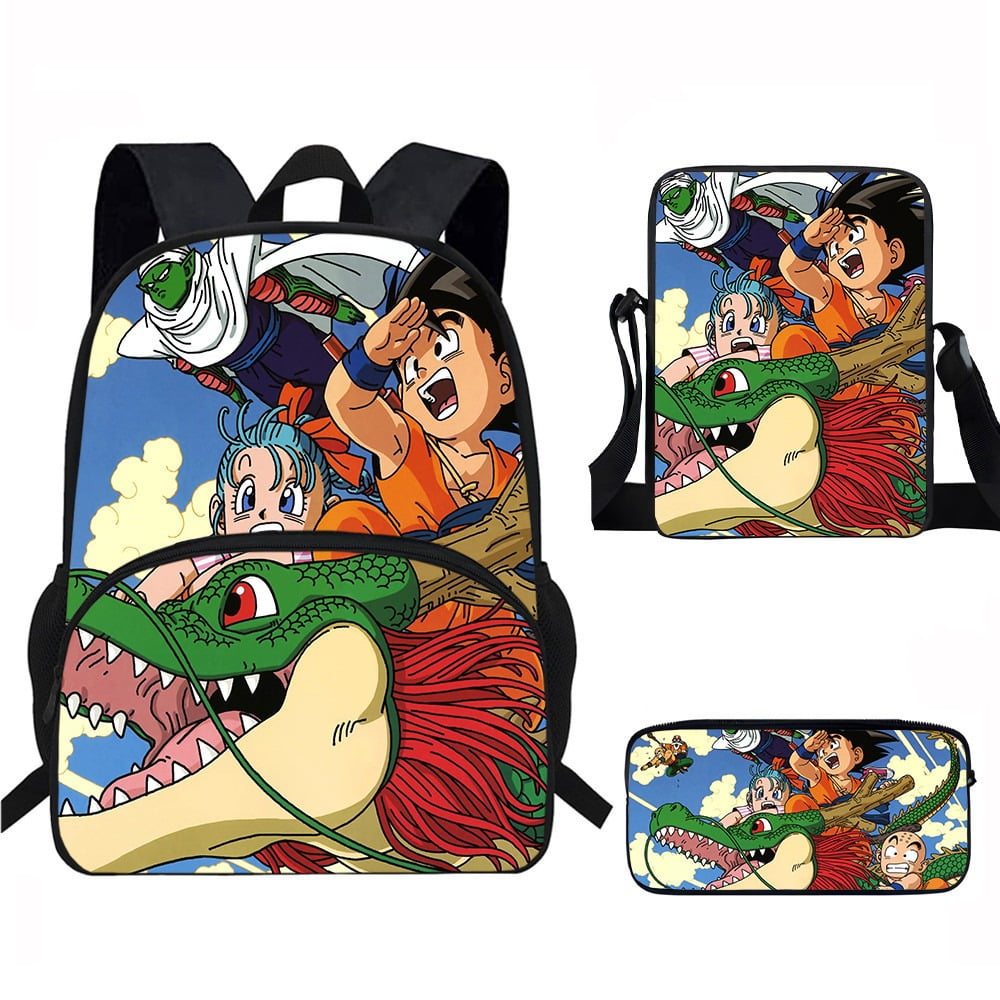 Anime Dragon Ball Backpack Unisex Teen Men Women Goku Set 3D Print ...