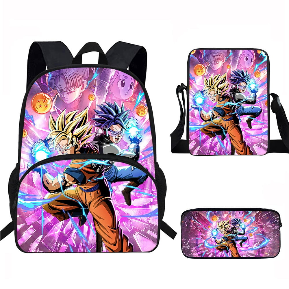 Anime Dragon Ball Backpack Unisex Teen Men Women Goku Set 3D Print ...