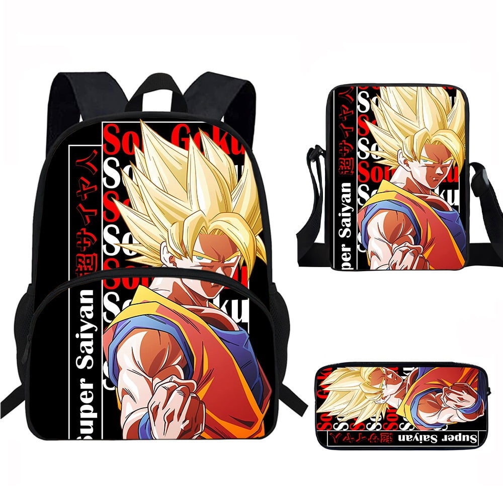 Anime Dragon Ball Backpack Unisex Teen Men Women Goku Set 3D Print ...