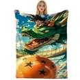Anime Dragon Ball Blanket Cartoon Flannel Fleece Bed Blanket Sofa ...
