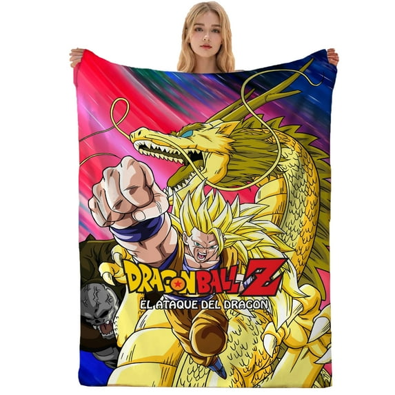 Anime Dragon Ball Blanket Cartoon Flannel Fleece Bed Blanket Sofa ...