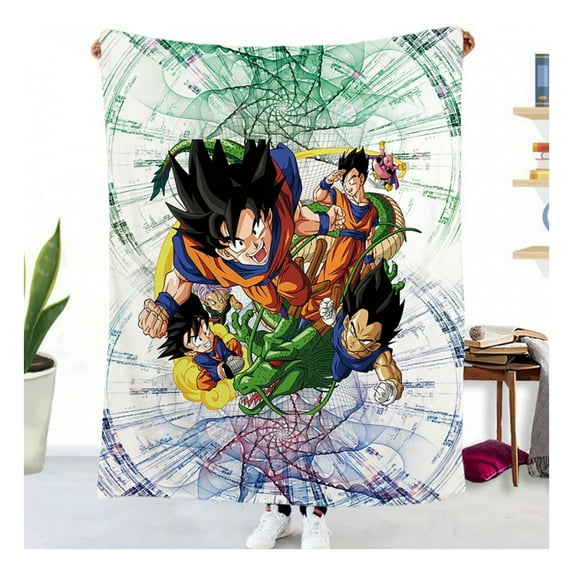 Anime Dragon Ball Blanket Cartoon Printing Air Conditioning Flannel ...