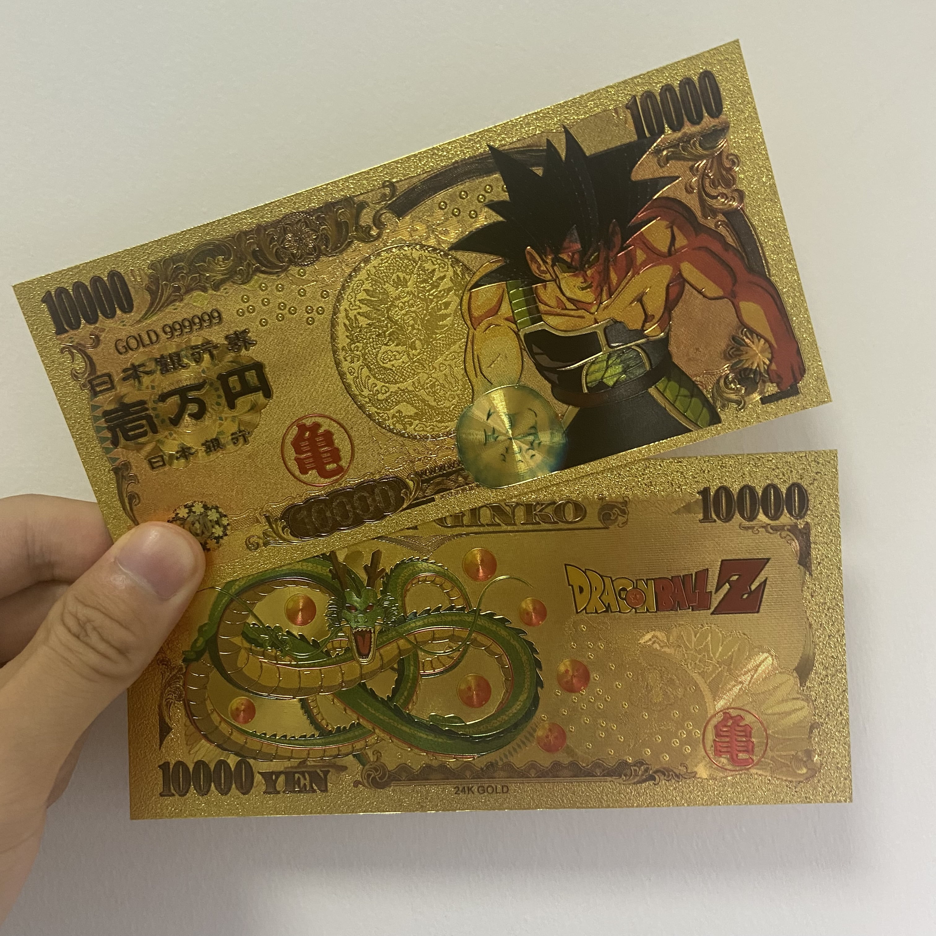 Anime Dragon Ball Collections Toys Cards Goku Vegeta Gold Commemorative ...