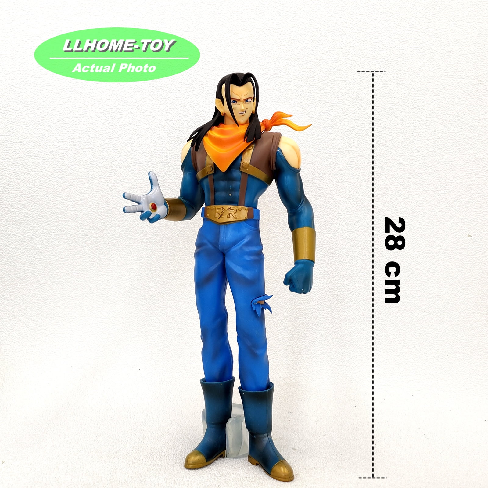 Anime Dragon Ball GT Super Android#17 Fused Big PVC Figure 30cm Statue ...