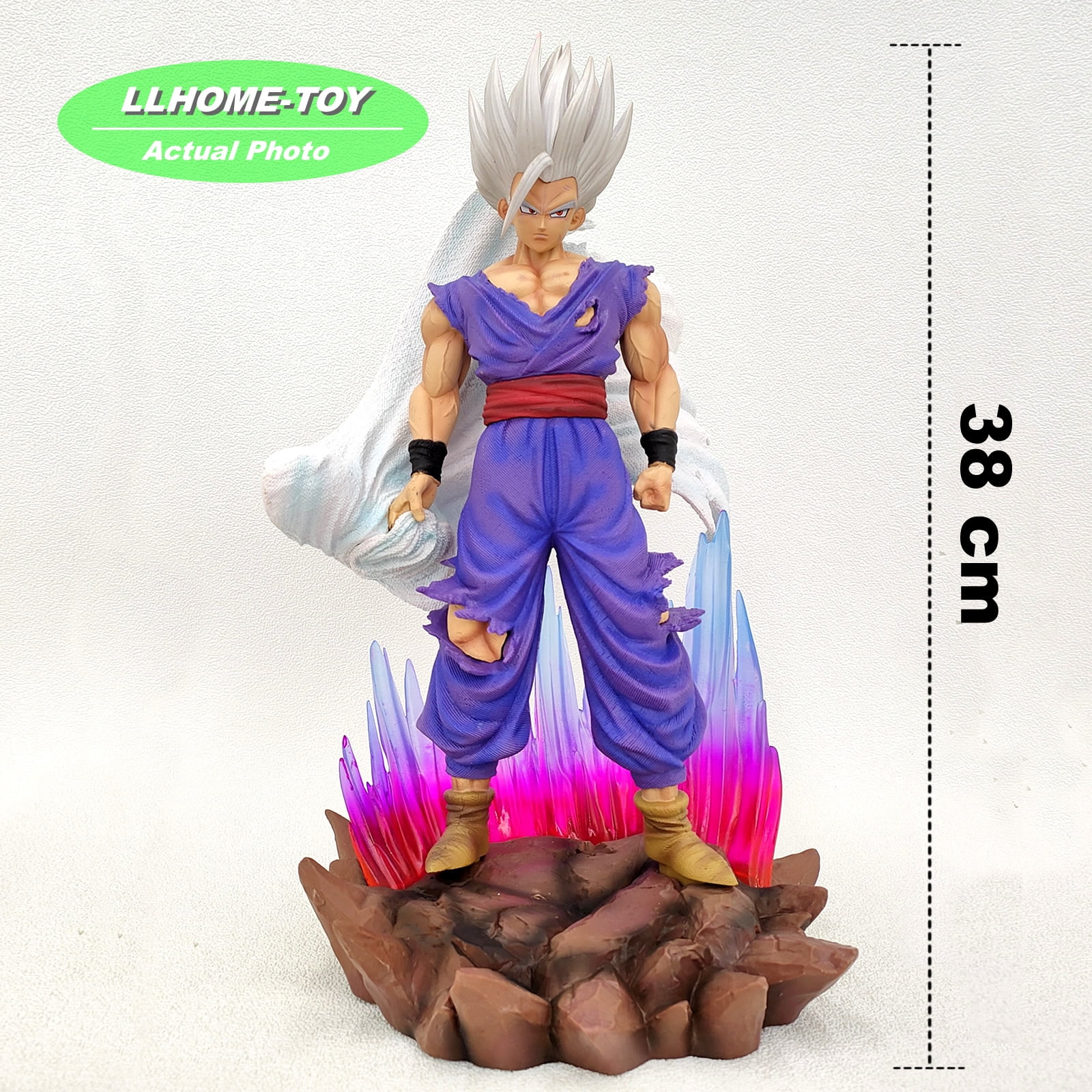 Anime Dragon Ball Z Beast Son Gohan White Hair PVC Figure Statue Toy ...