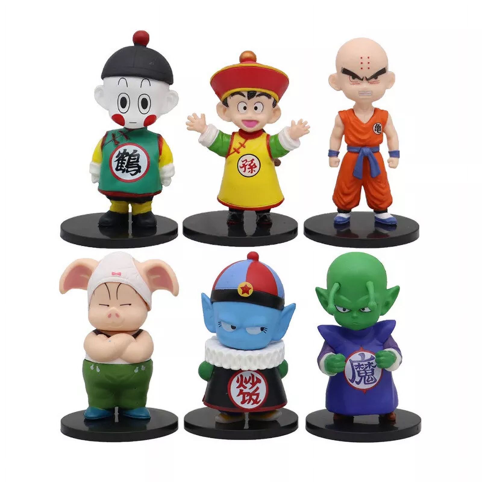 Anime Dragon Ball Z Son Gohan Chiaotzu 6pcs cute Figure set Cake topper ...