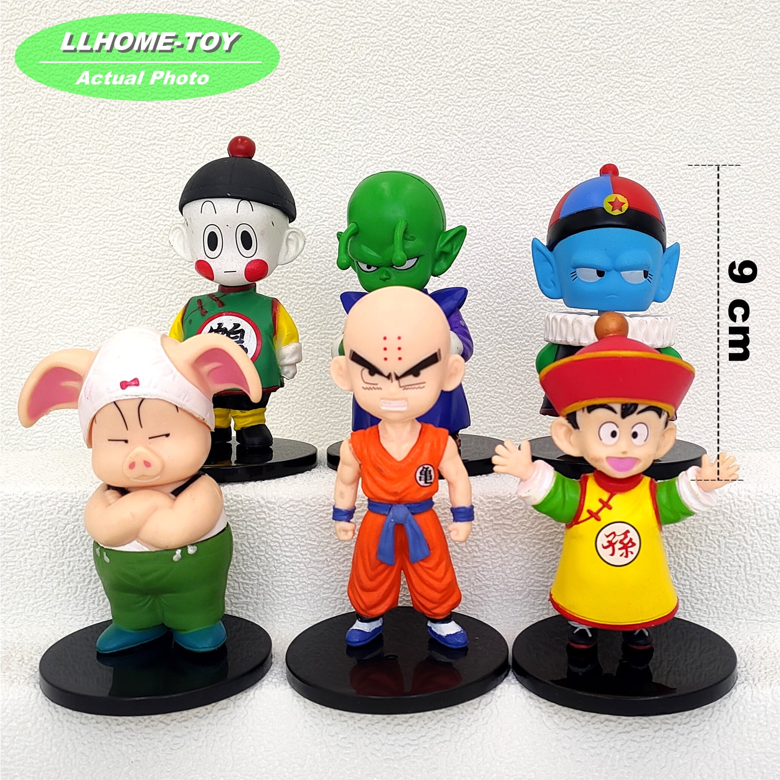Anime Dragon Ball Z Son Gohan Chiaotzu 6pcs cute Figure set Cake topper ...