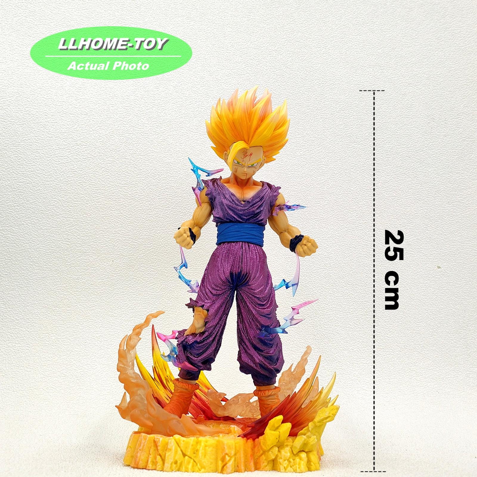 Anime Dragon Ball Z Super Saiyan 2 Son Gohan stand fight Figure statue ...