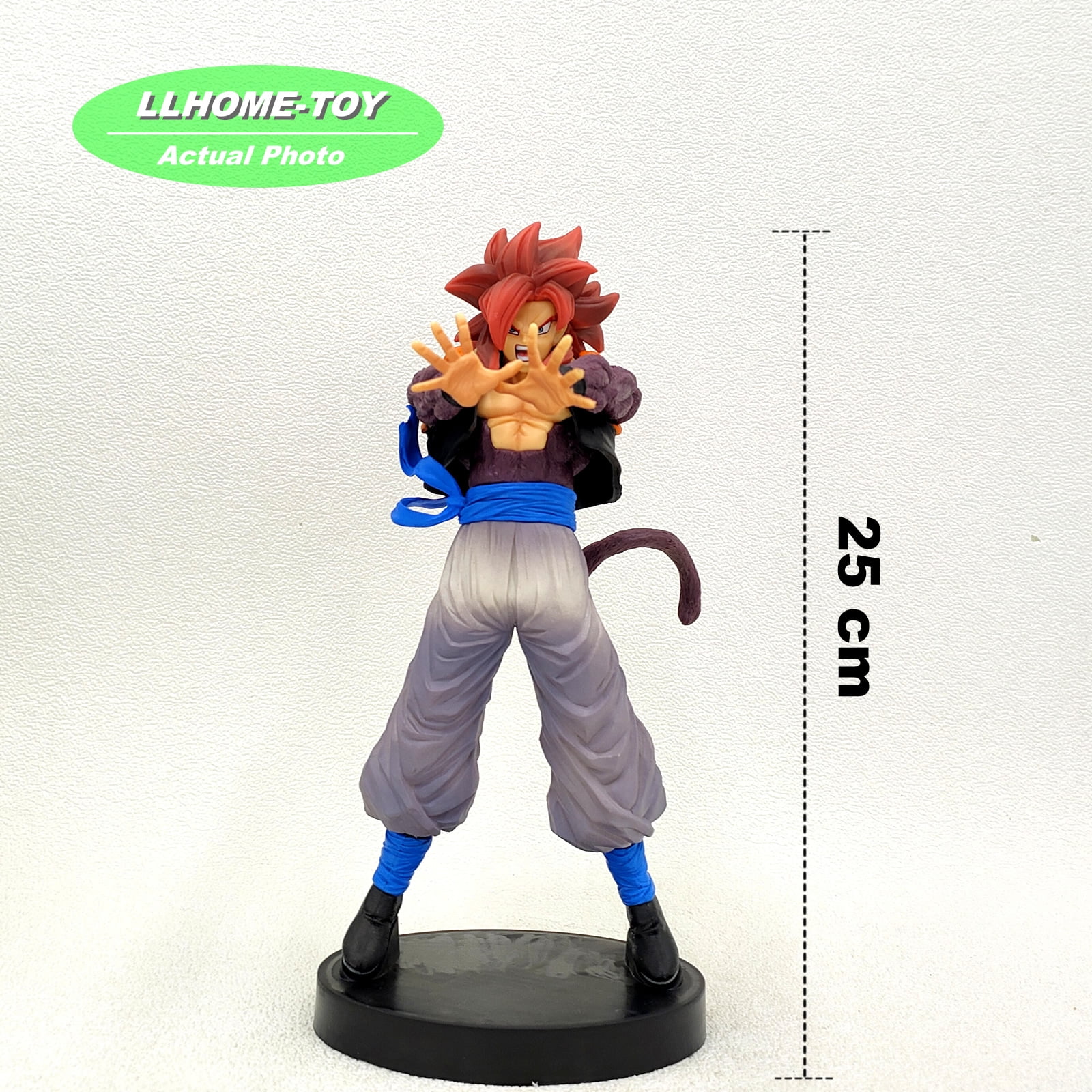 Anime Dragon Ball Z Super Saiyan 4 Gogeta Red hair PVC Figure Statue ...