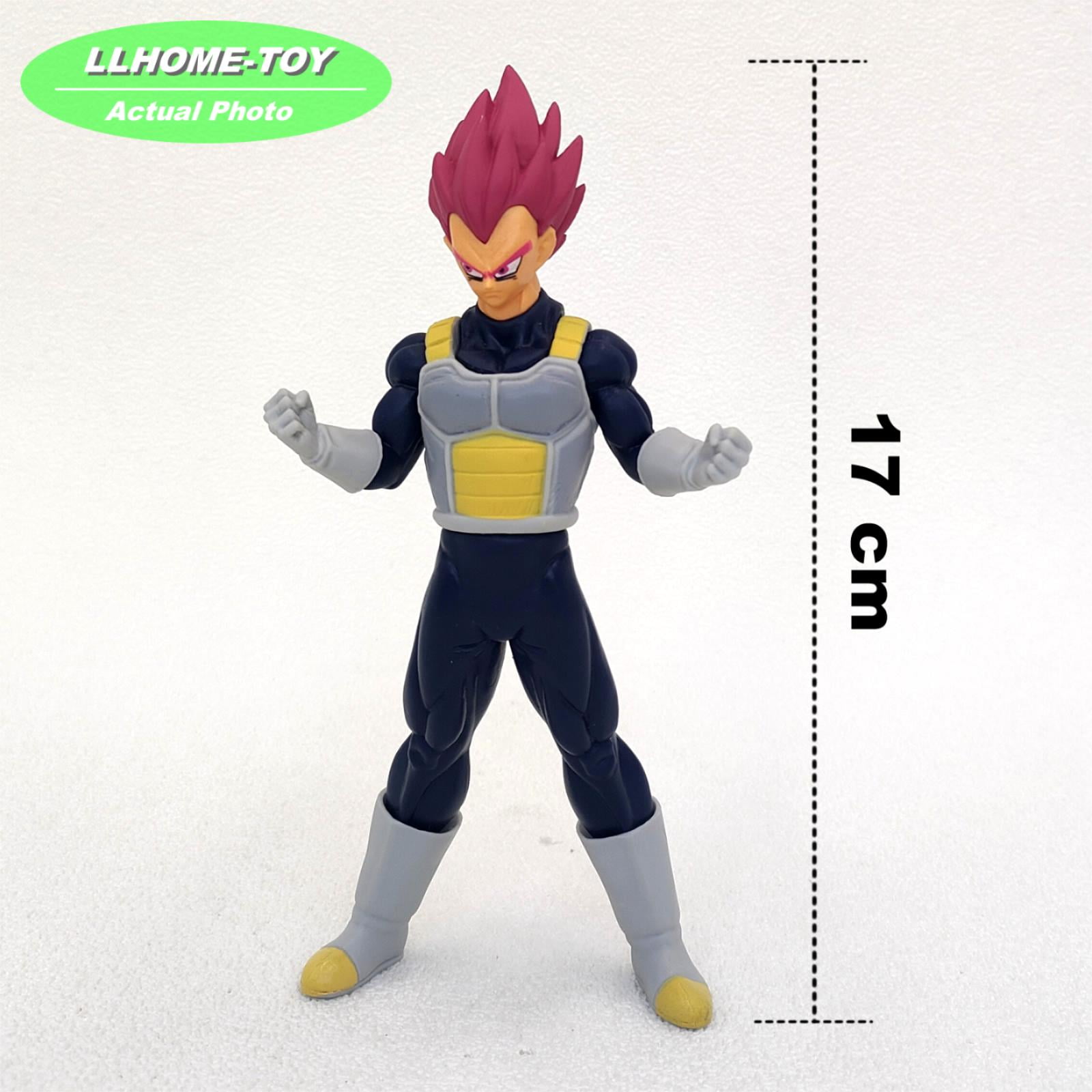 Anime Dragon Ball Z Super Saiyan God Vegeta Red Hair Standing Figure ...
