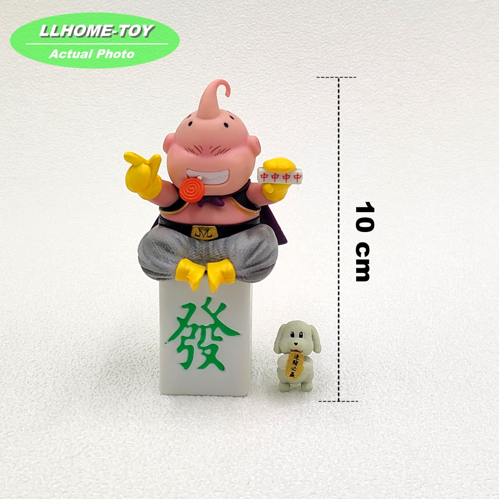 Anime Dragon Ball Z Super Saiyan Majin Boo Mahjong Cute Figure Statue ...