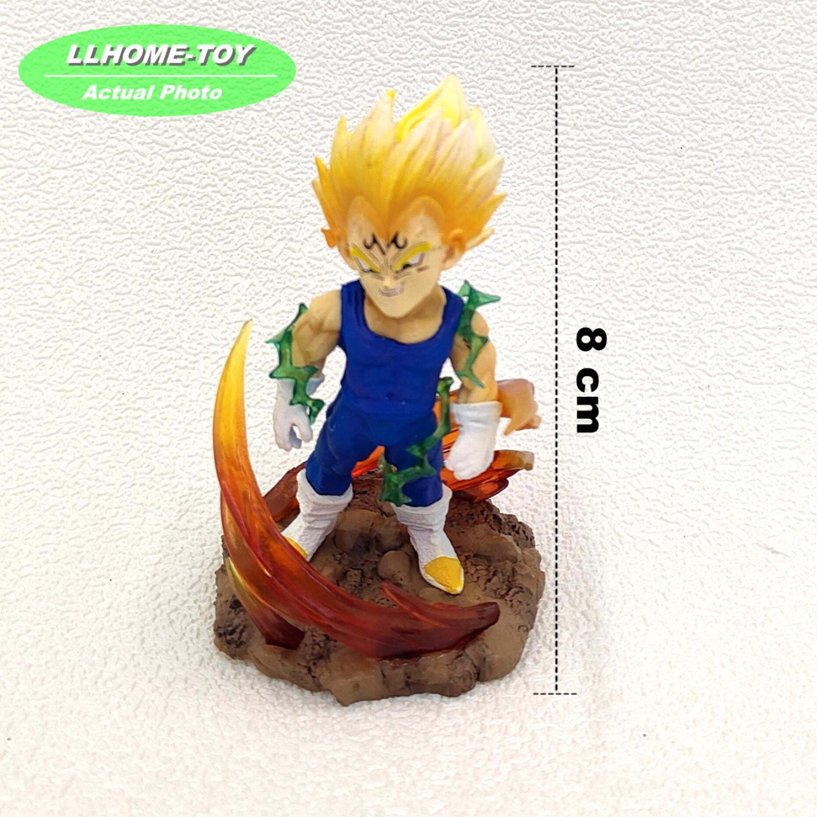 Anime Dragon Ball Z Super Saiyan Majin Vegeta yellow hair funny Figure ...
