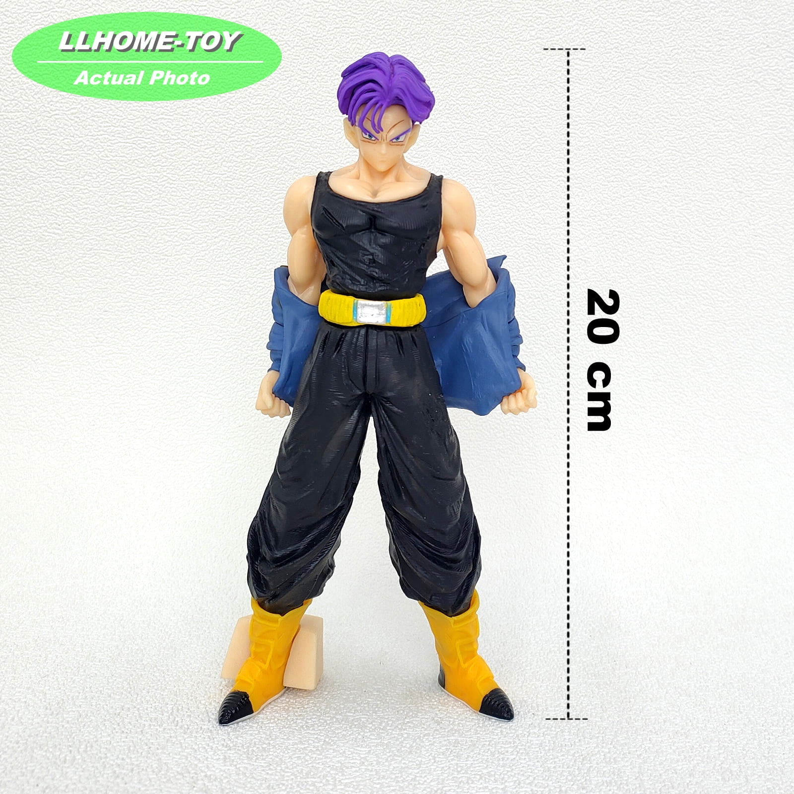 Anime Dragon Ball Z Super Saiyan Trunks Purple Hair 21cm Figure Statue ...