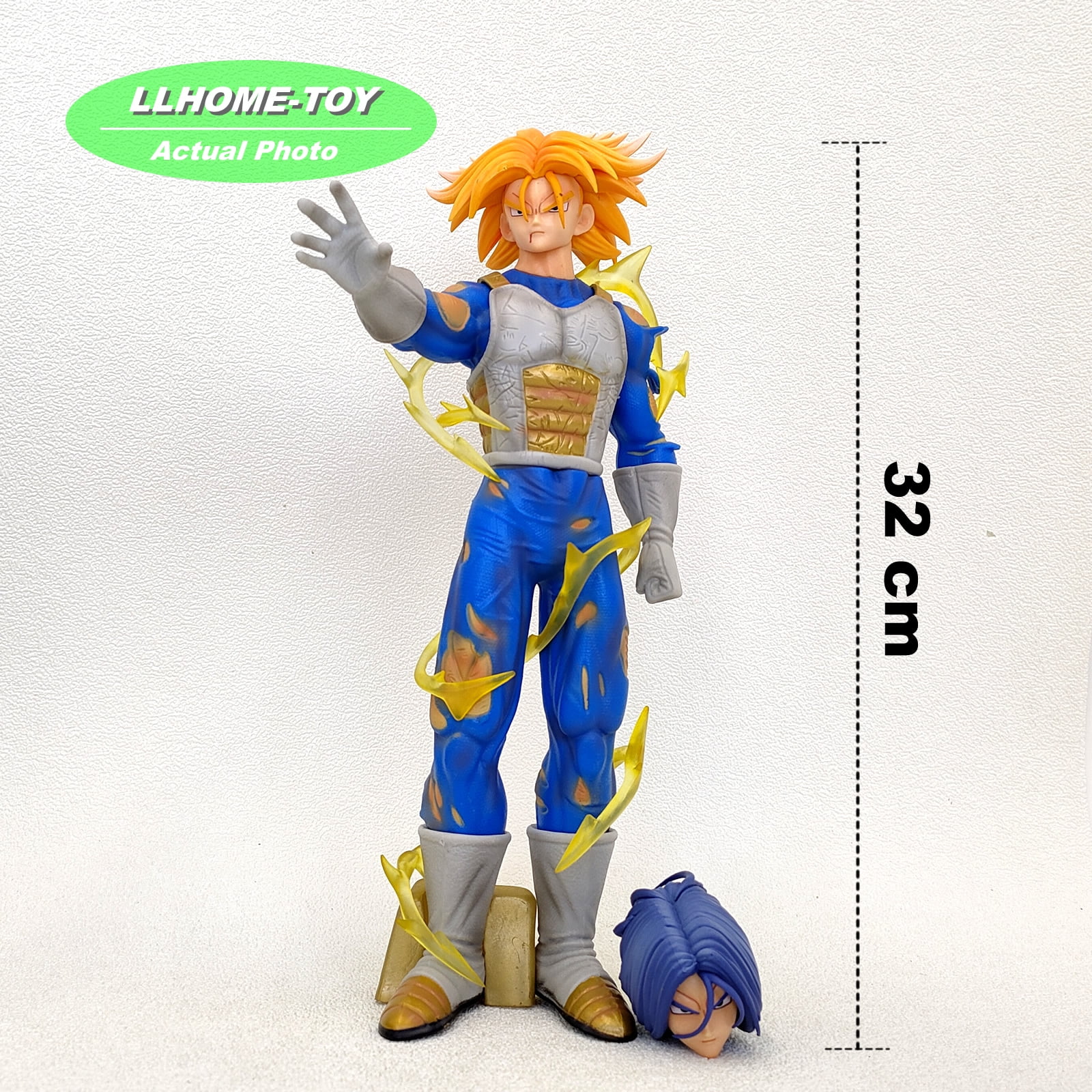 Anime Dragon Ball Z Super Saiyan Trunks Vest Battle PVC Figure Stature ...