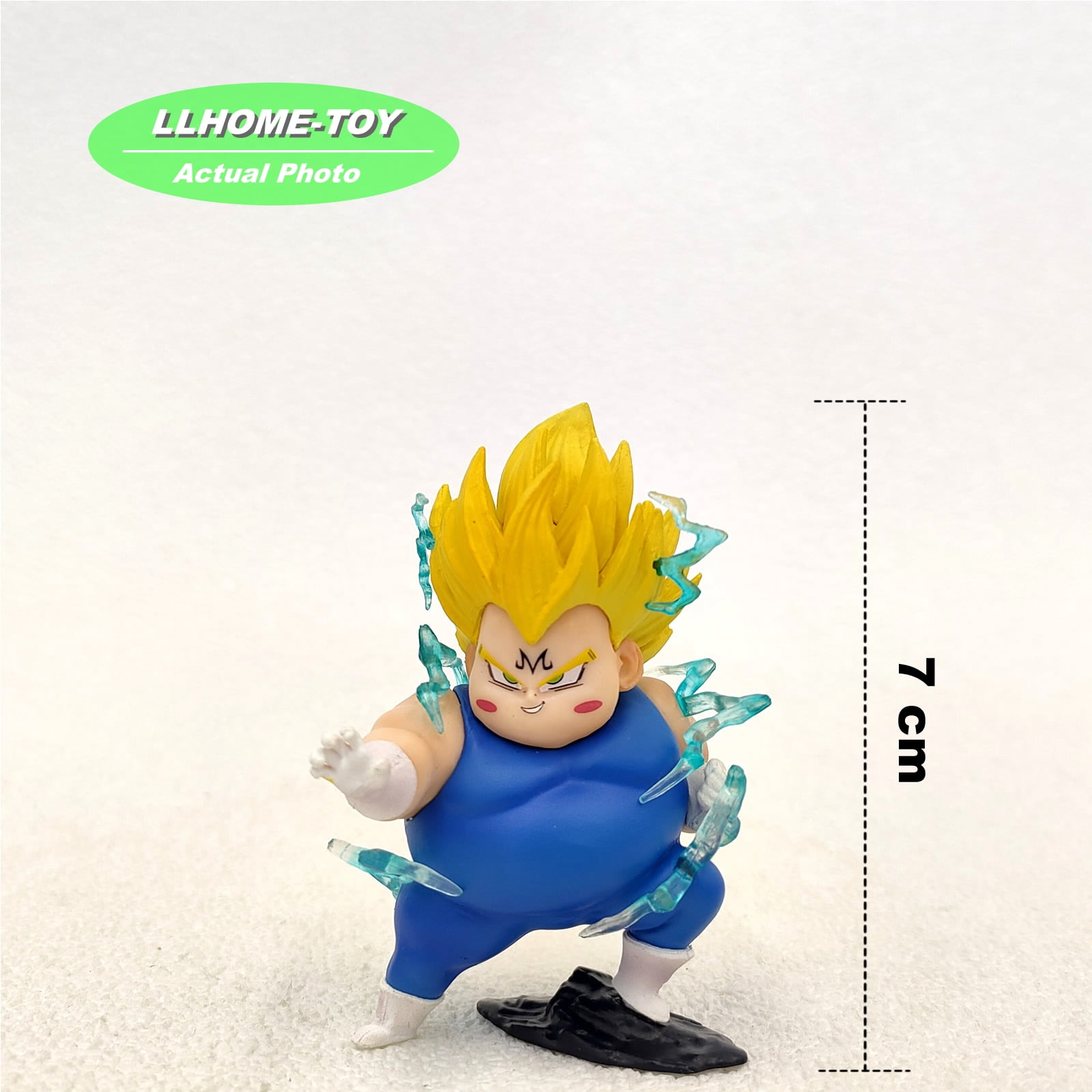 Anime Dragon Ball Z Super Saiyan Vegeta Fat Cute PVC Figure Statue Toy ...