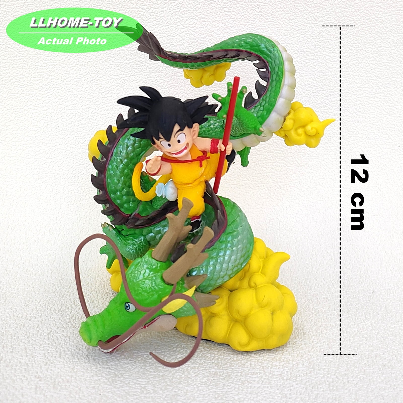 Anime Dragon Ball Z Title page Bye Son Goku & Shenron Figure Statue Toy ...