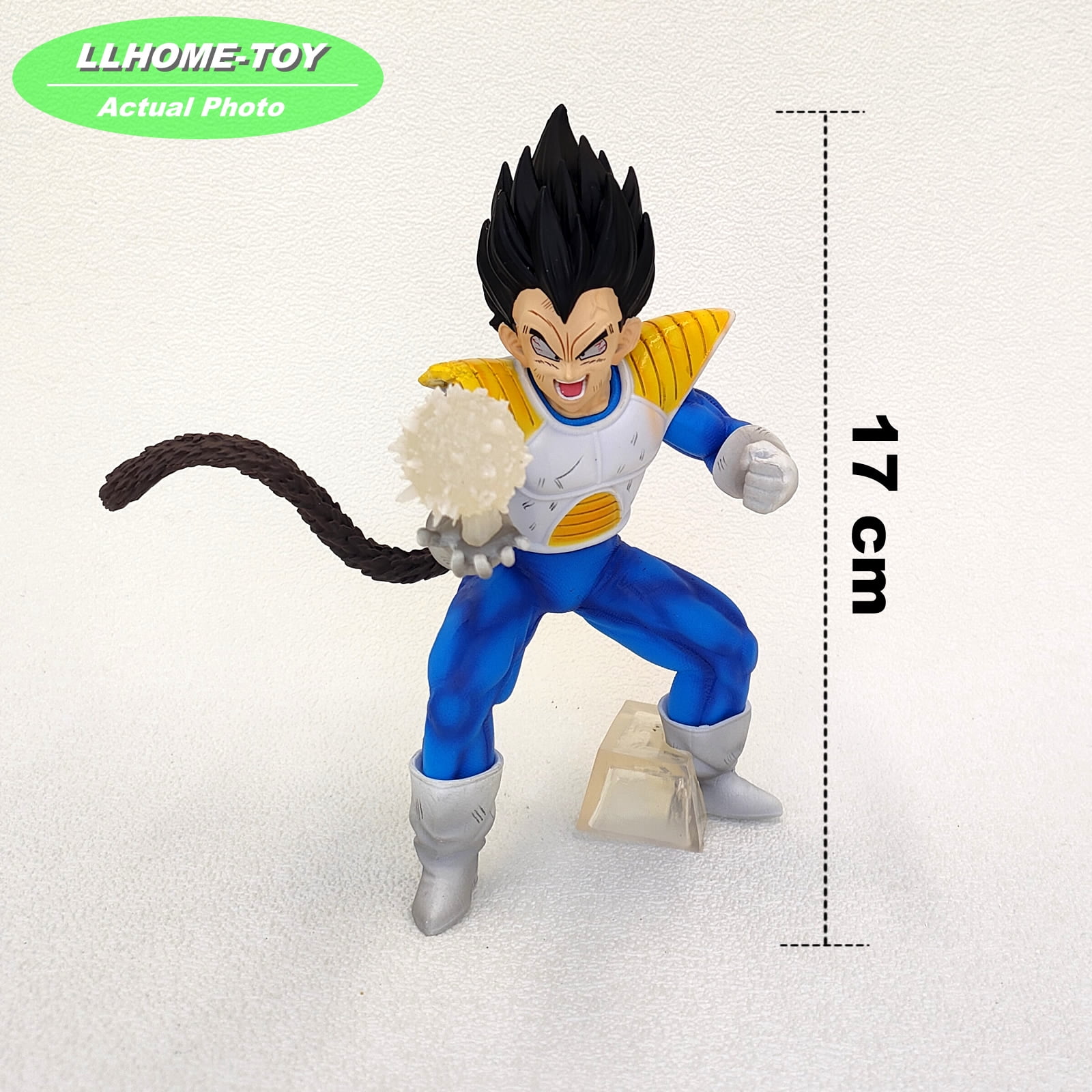 Anime Dragon Ball Z Vegeta Hold Power Ball Make Moon PVC Figure Statue ...