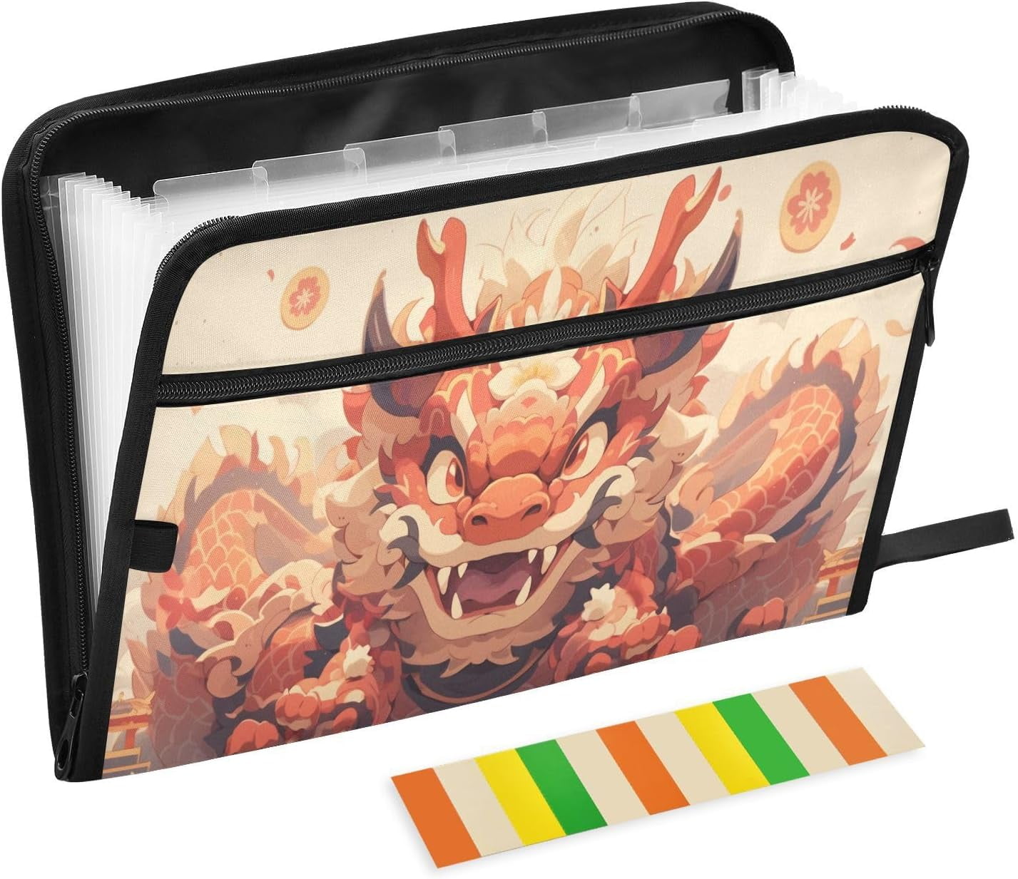 Anime Dragon Style 13 Pockets Expanding File Folder with Colorful ...