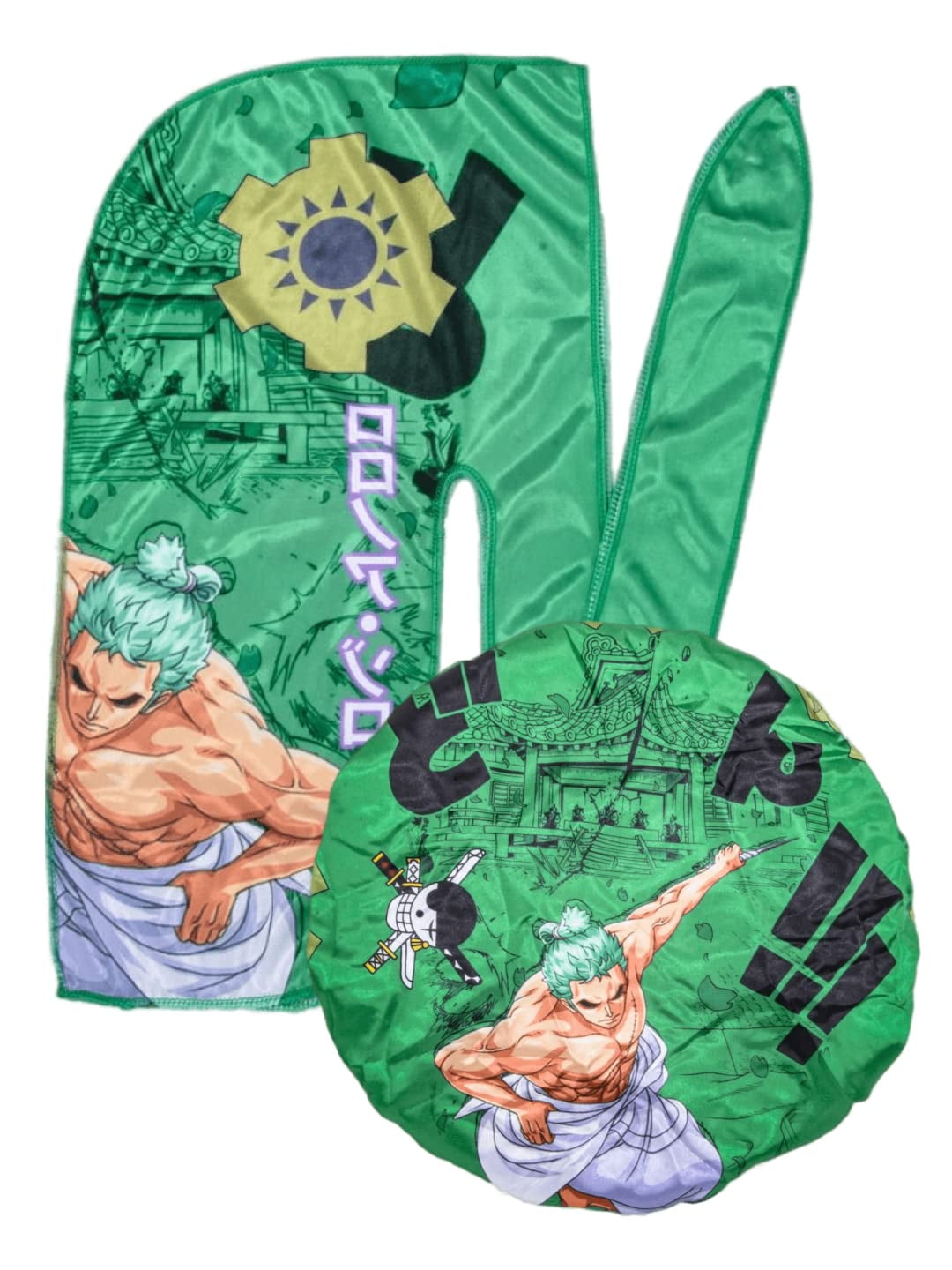 Anime Durag and Silk Bonnet 2pcs Set for Men Women, Silky Design Satin ...