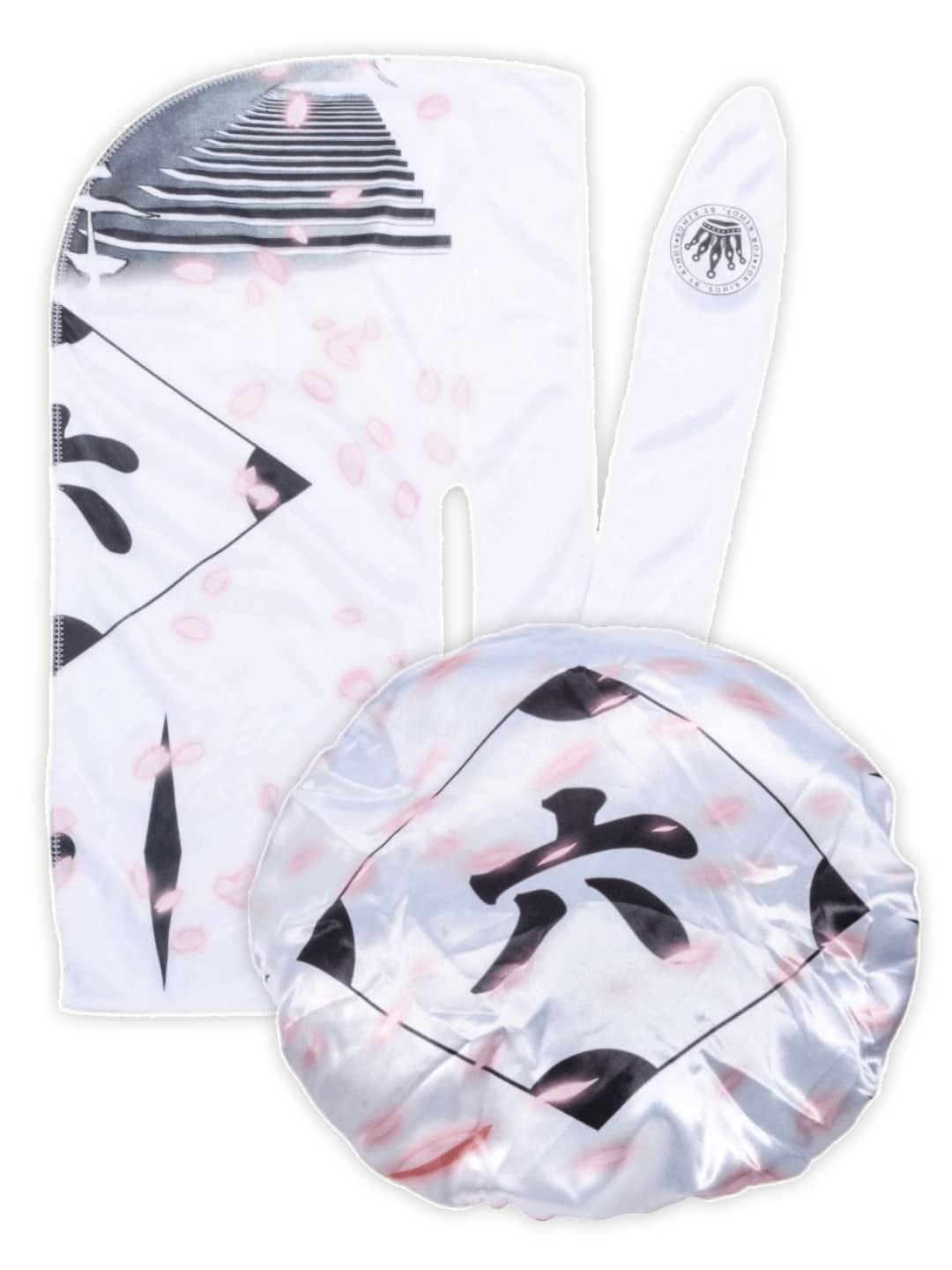 Anime Durag and Silk Bonnet 2pcs Set for Men Women, Silky Design Satin ...